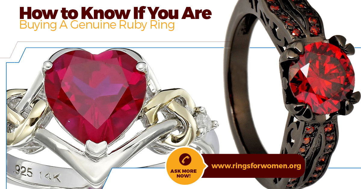 How to Know If You Are Buying A Genuine Ruby Ring | Genuine Ruby Rings