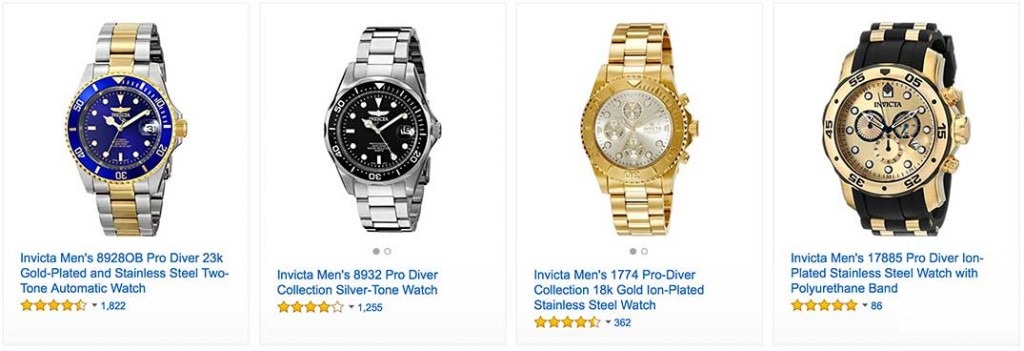 Invicta Men's Pro Diver Watch - Rings for women