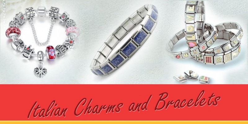 Italian Charm Bracelets. Original Handcrafted Italian Charms