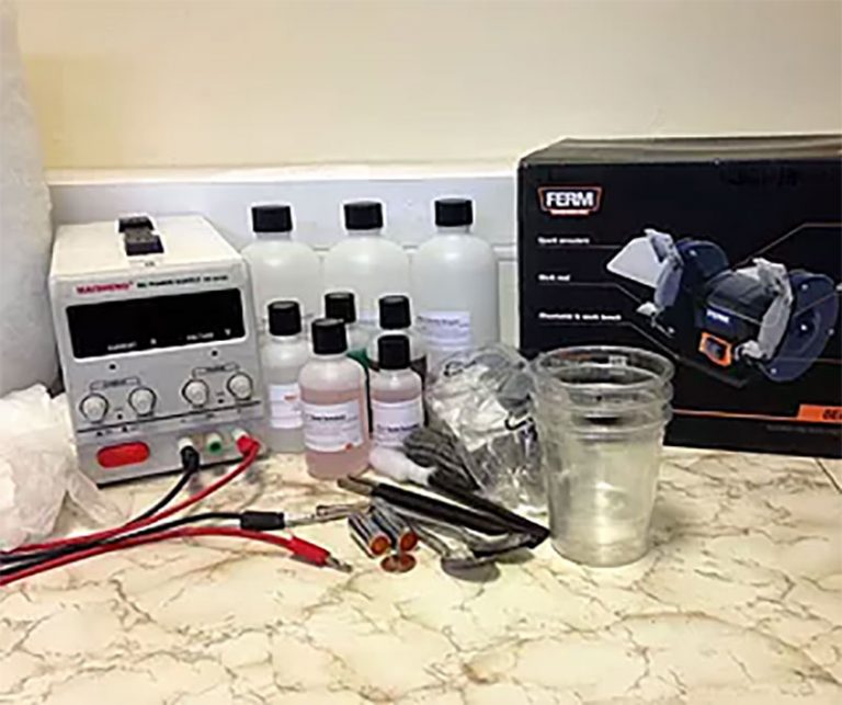 Low-Cost In-House Electroplating/Electroforming Kit for Jewellers